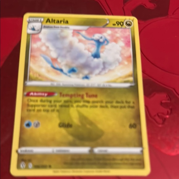 Pokemon | Games | Pokemon Altaria Card Yellow And Red | Poshmark